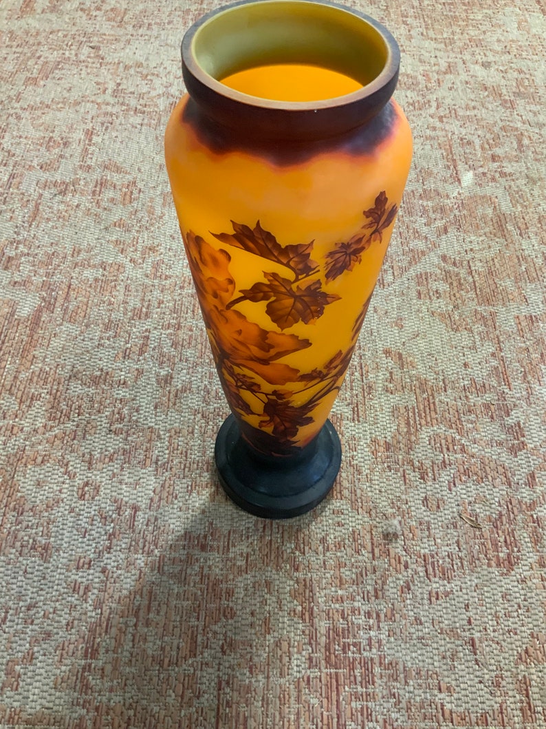 Emile Galle Reproduction Large Floor Vase - Etsy