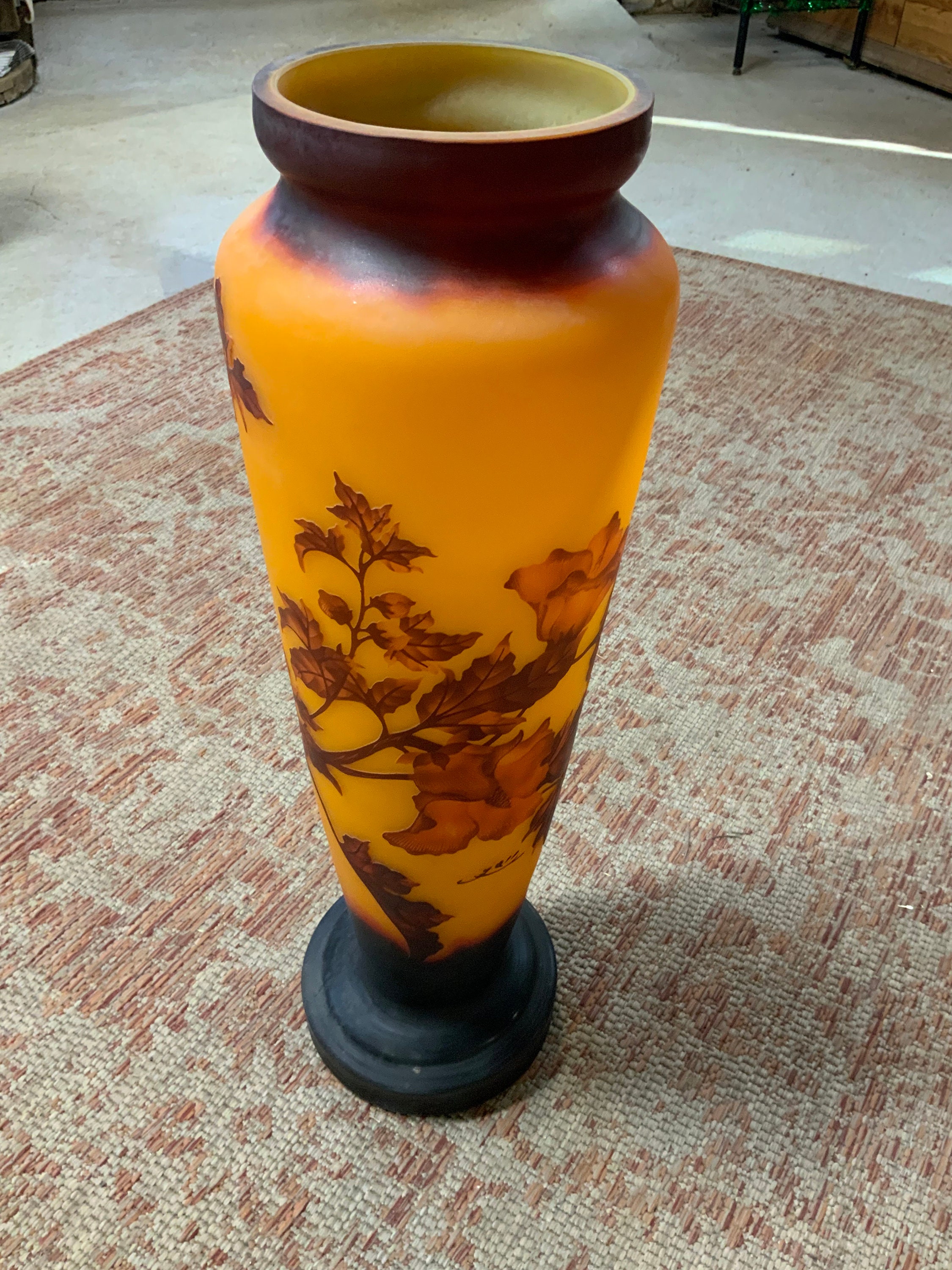 Emile Galle Reproduction Large Floor Vase - Etsy