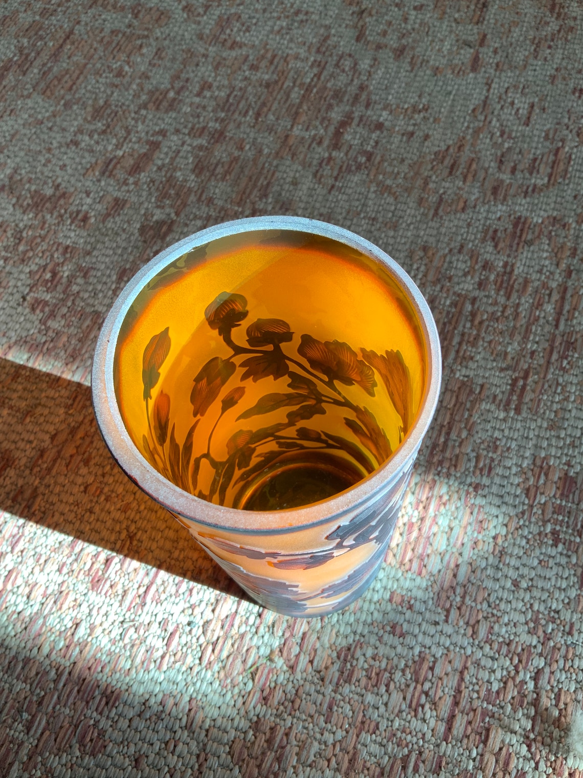 Emile Galle Reproduction Glass Vase - Etsy