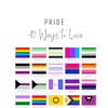 Pride Flags Poster (with Meanings) "42 Ways to Love" - Etsy