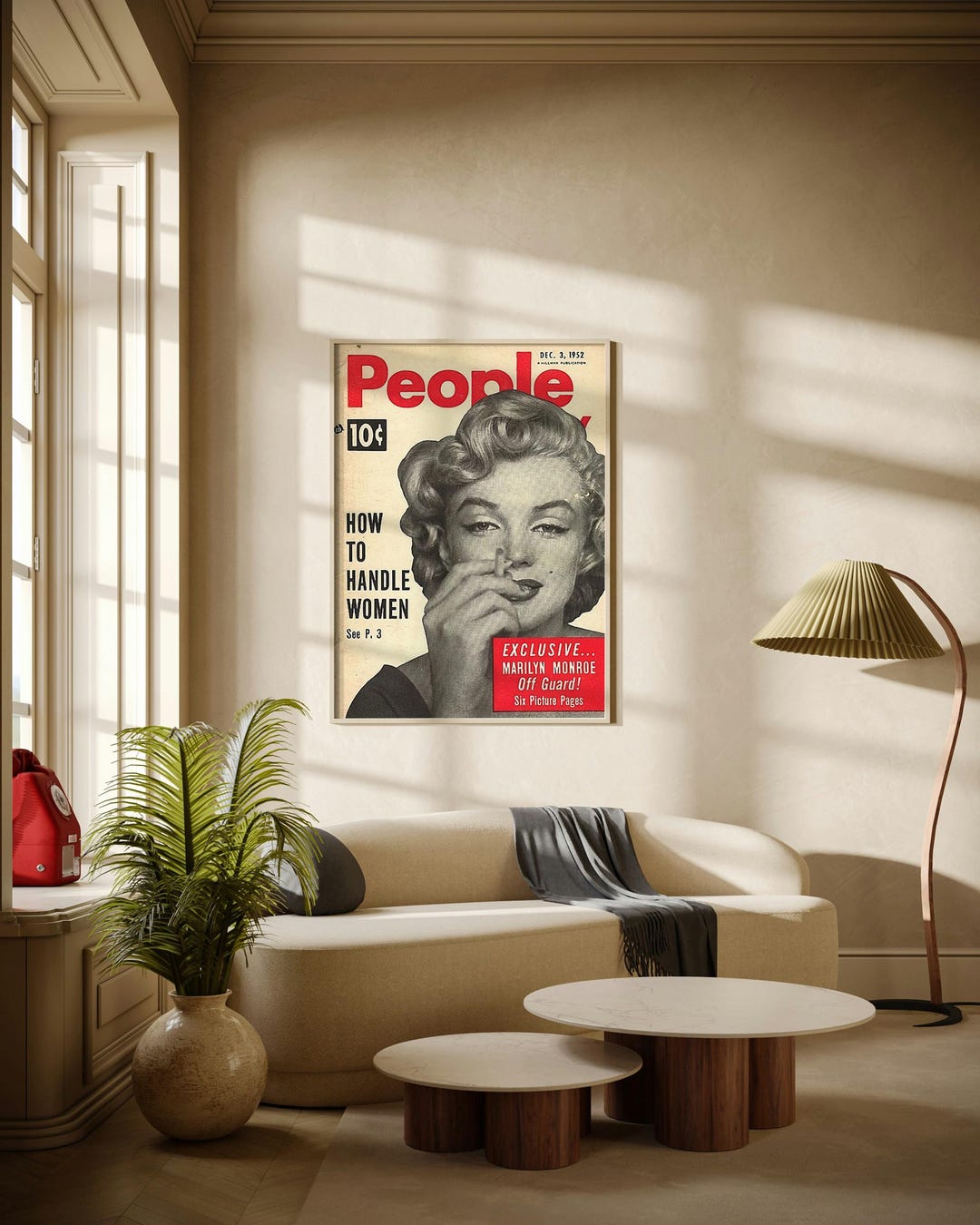 Vintage Magazine Poster / Magazine Cover Print / Retro Wall Art ...