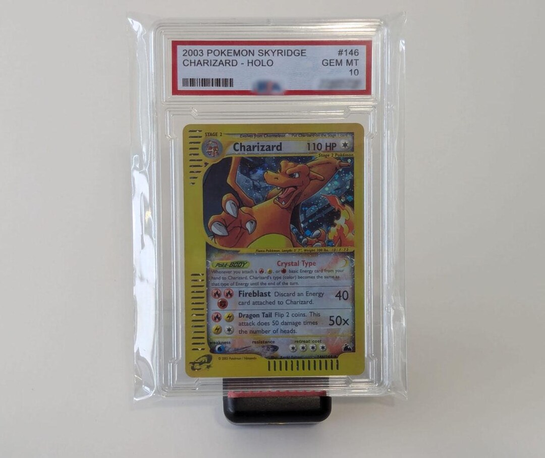 Skyridge Charizard Holo Gem MT 10 Slab Handmade Proxy - Etsy Australia