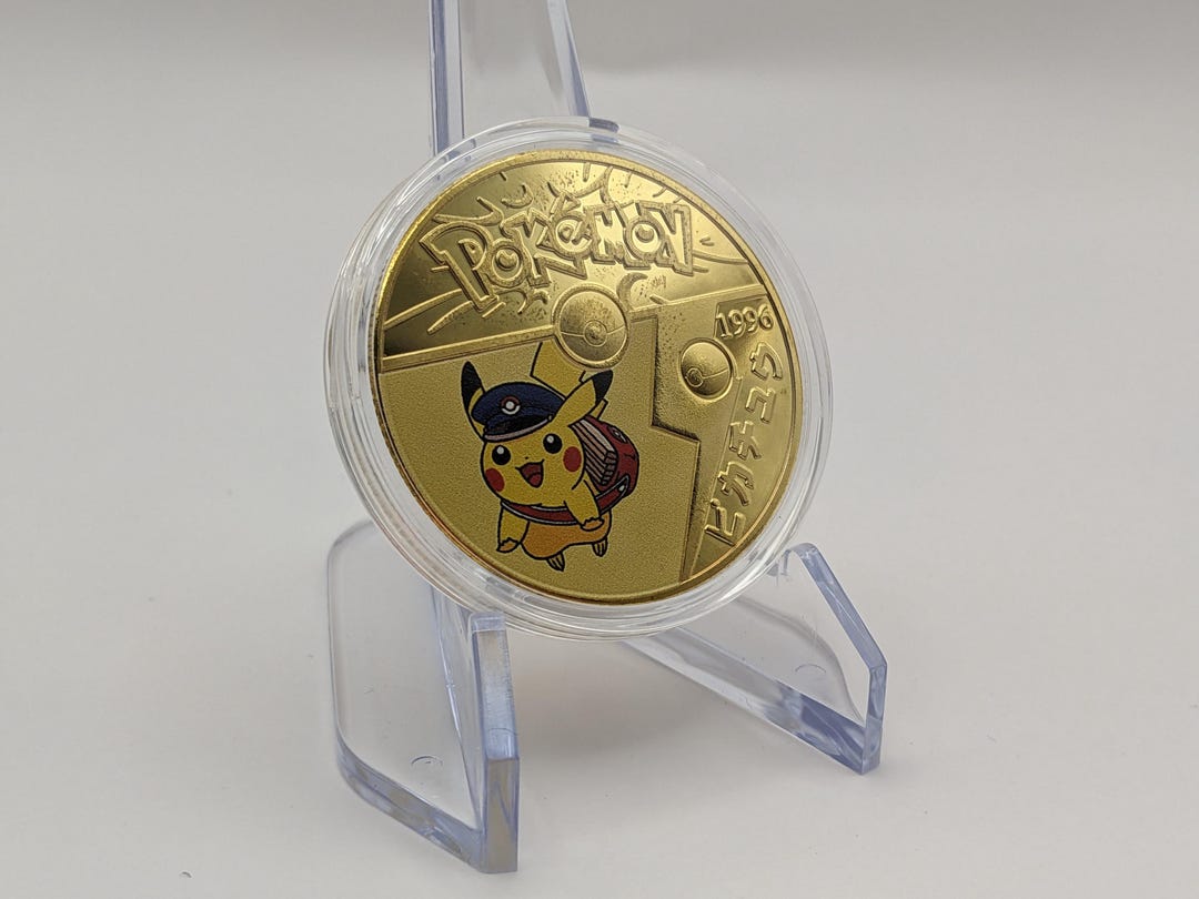 Golden Mail Man Pikachu Collectible Gold Coin Round - Etsy