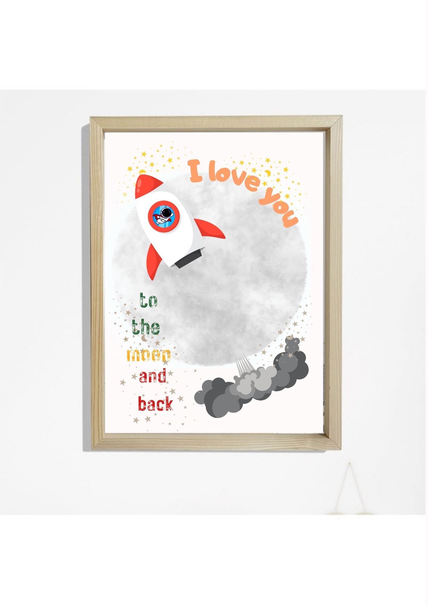 Kids Handprint Art Rocket Stars Kids Baby Toddlerkeepsake - Etsy