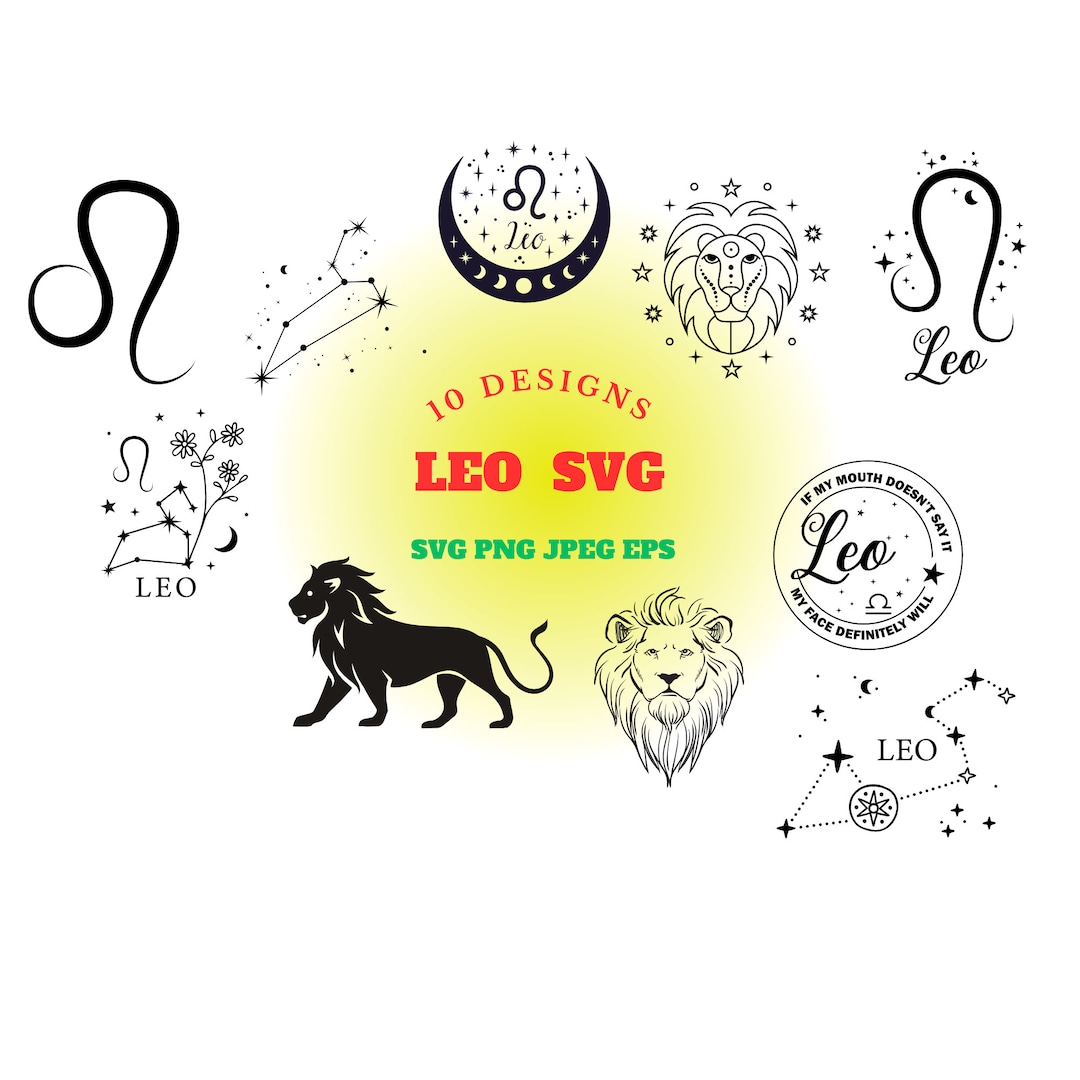Leo Zodiac Svg, Zodiac Svg, Zodiac Leo Sign Svg, Horoscope Svg ...