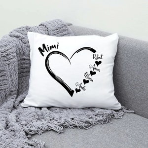 Custom Heart Grandkid Name Svg, Mother Svg Bundle, Personalized Mama ...