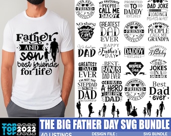 Fathers Day Svg Bundle, Dad Svg, Father Svg, Papa Svg, Best Dad Ever ...