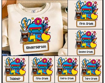 Retro Back to School Bundle, Kindergarten, First Day of School ...