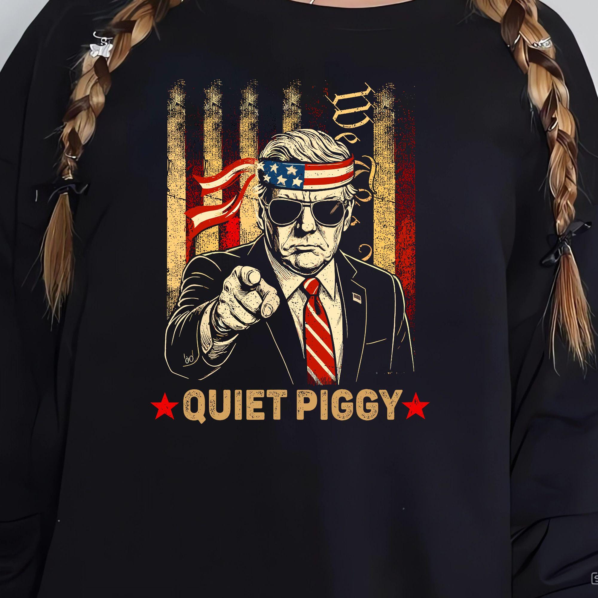 Quiet Piggy Png, Satirical Trump Png, Funny Political Png, Viral "quiet ...