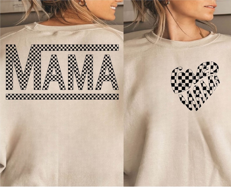 Checkered Mama Png Mama Shirt Designs Mama Png Mama - Etsy