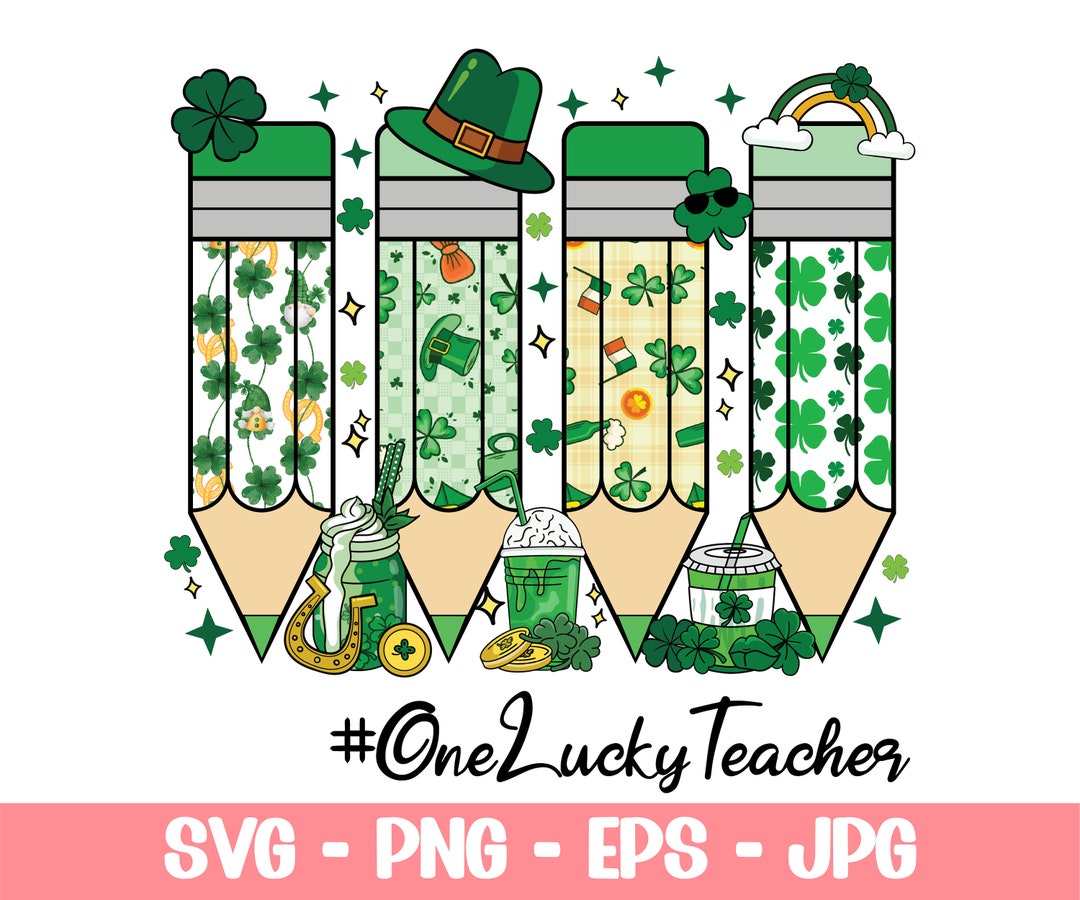 One Lucky Teacher Png Svg, Teacher St.patrick's Png, St.patrick's Day ...