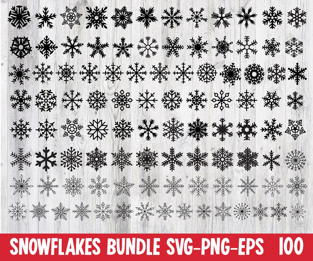 Christmas Svg Png Bundle, Snowflakes Svg Png, Christmas Ornaments, Snow ...