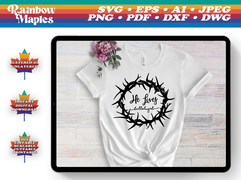 Easter Resurrection Jesus Vector SVG File for Cricut Digital Download ...