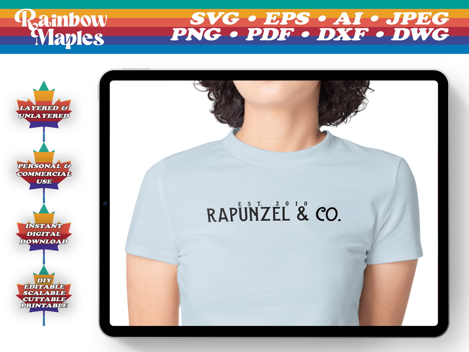 Rapunzel & Co Vector SVG File for Cricut Digital Download Vector Cut ...