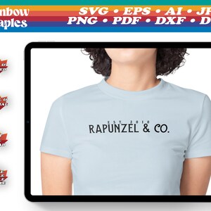 Rapunzel & Co Vector SVG File for Cricut Digital Download - Vector Cut ...