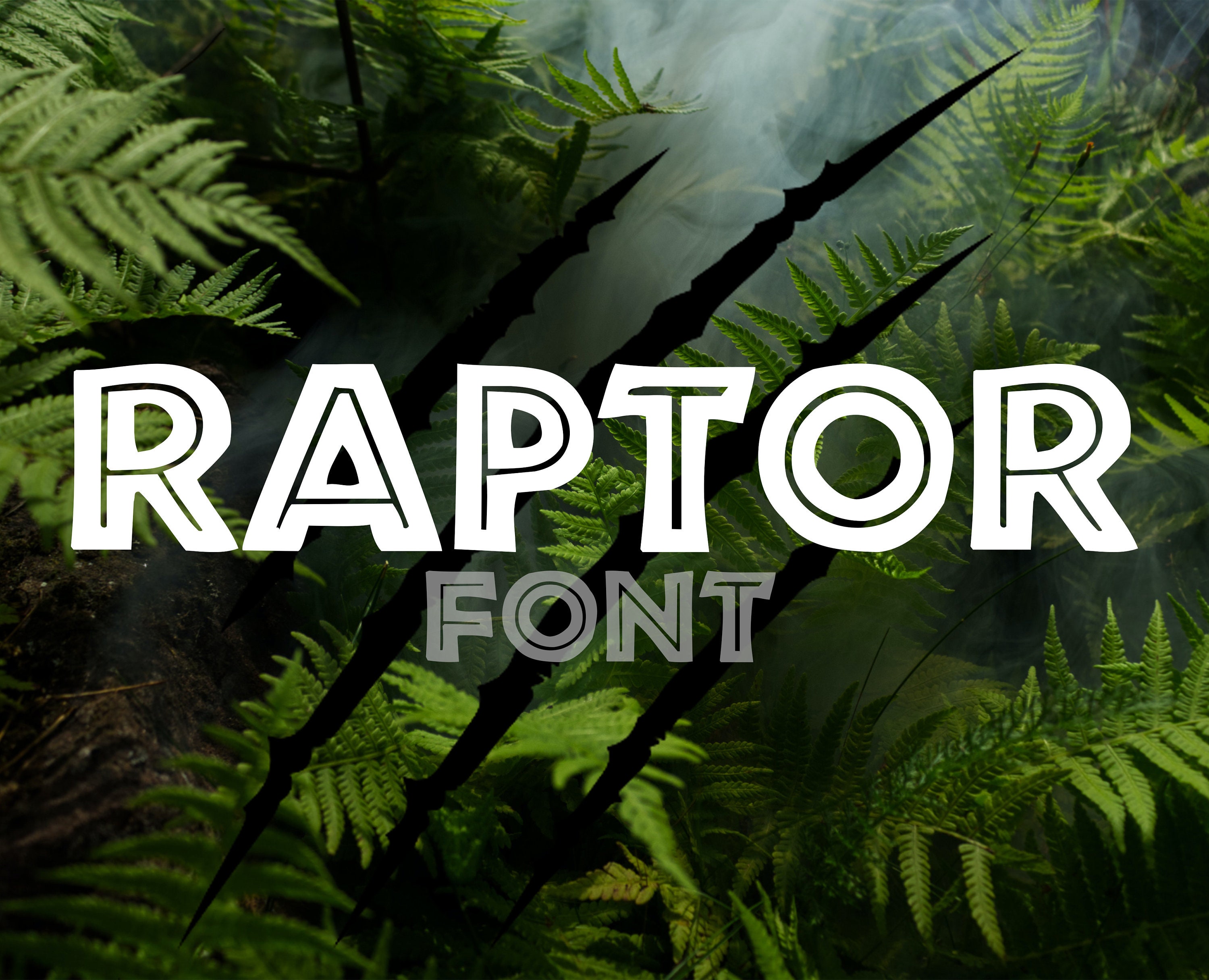 Raptor Font OTF - Etsy
