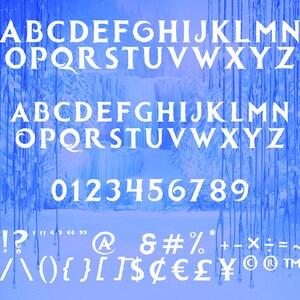 Freezing Font OTF & SVG - Etsy