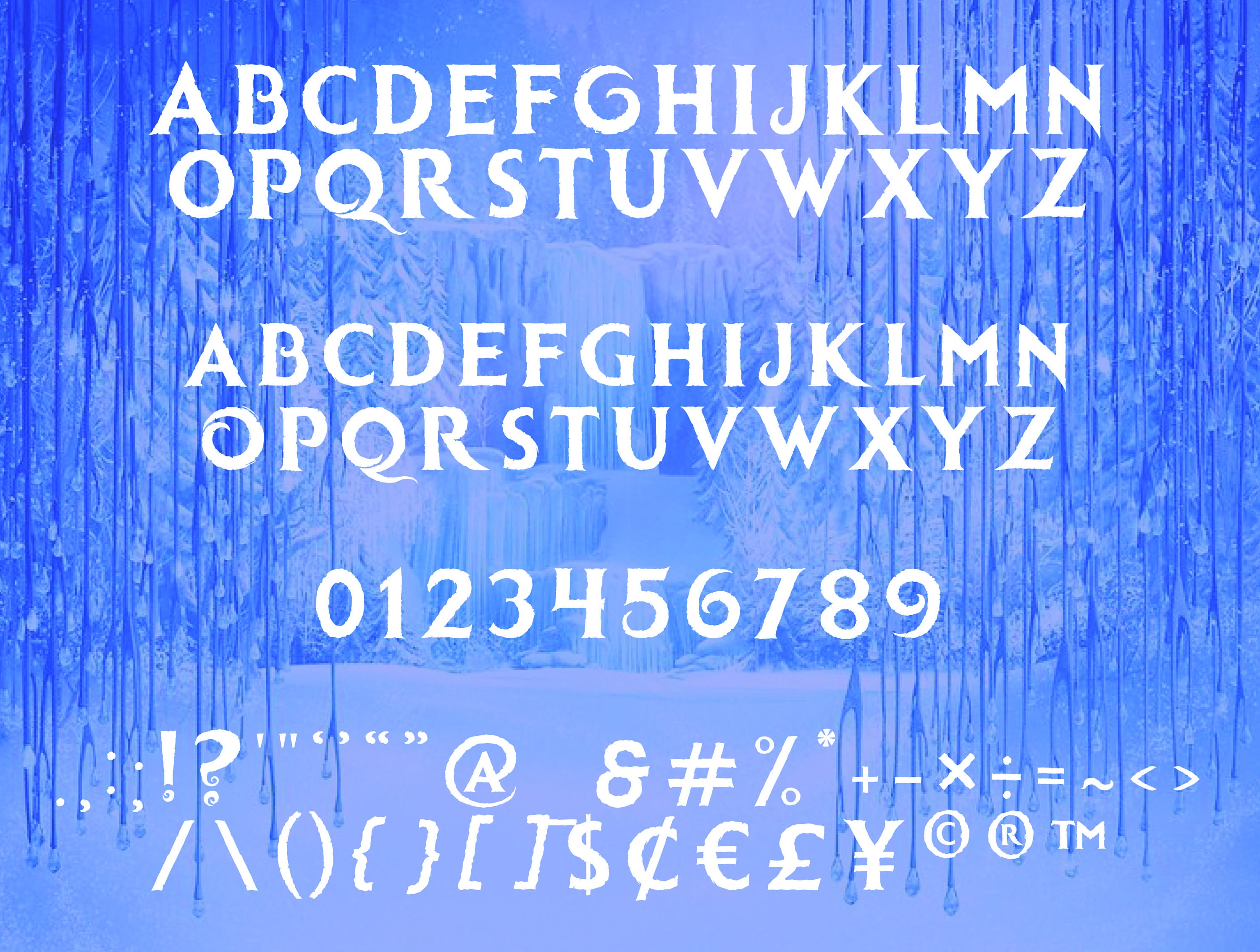 Freezing Font OTF & SVG - Etsy Australia