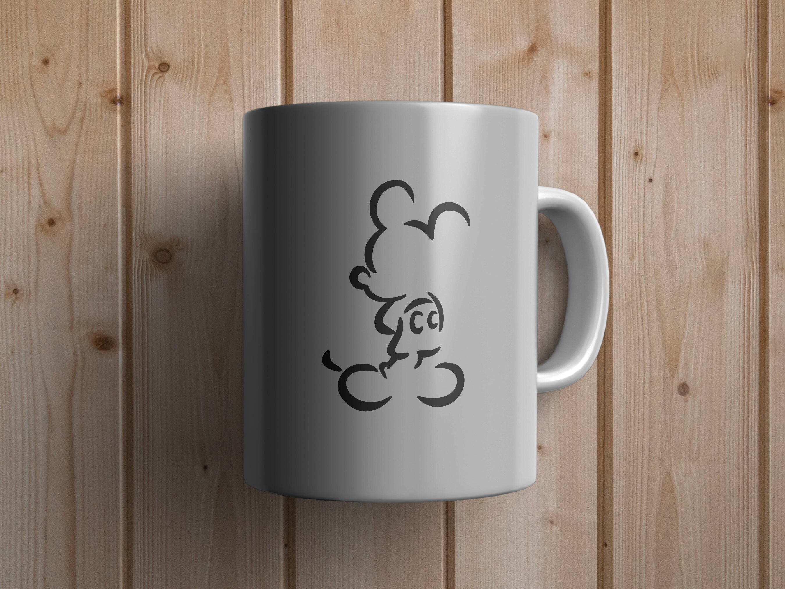 Mickey Shadow Vector SVG File for Cricut Digital Download - Etsy