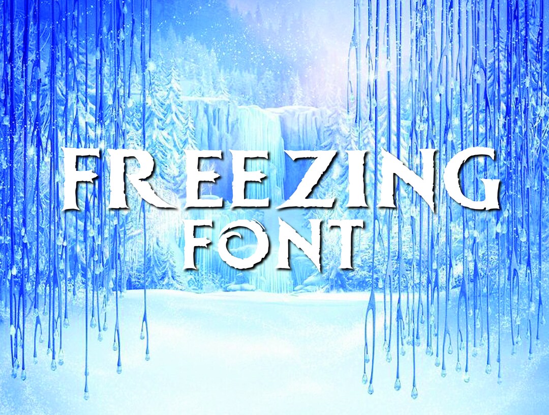 Freezing Font OTF & SVG - Etsy