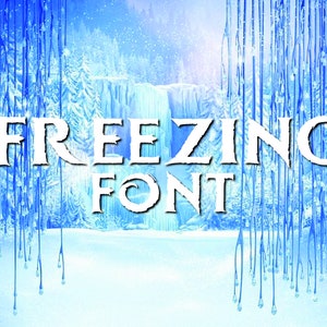 Freezing Font OTF & SVG - Etsy