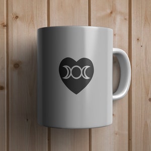 Moon Heart Vector SVG File for Cricut Digital Download - Vector Cut ...