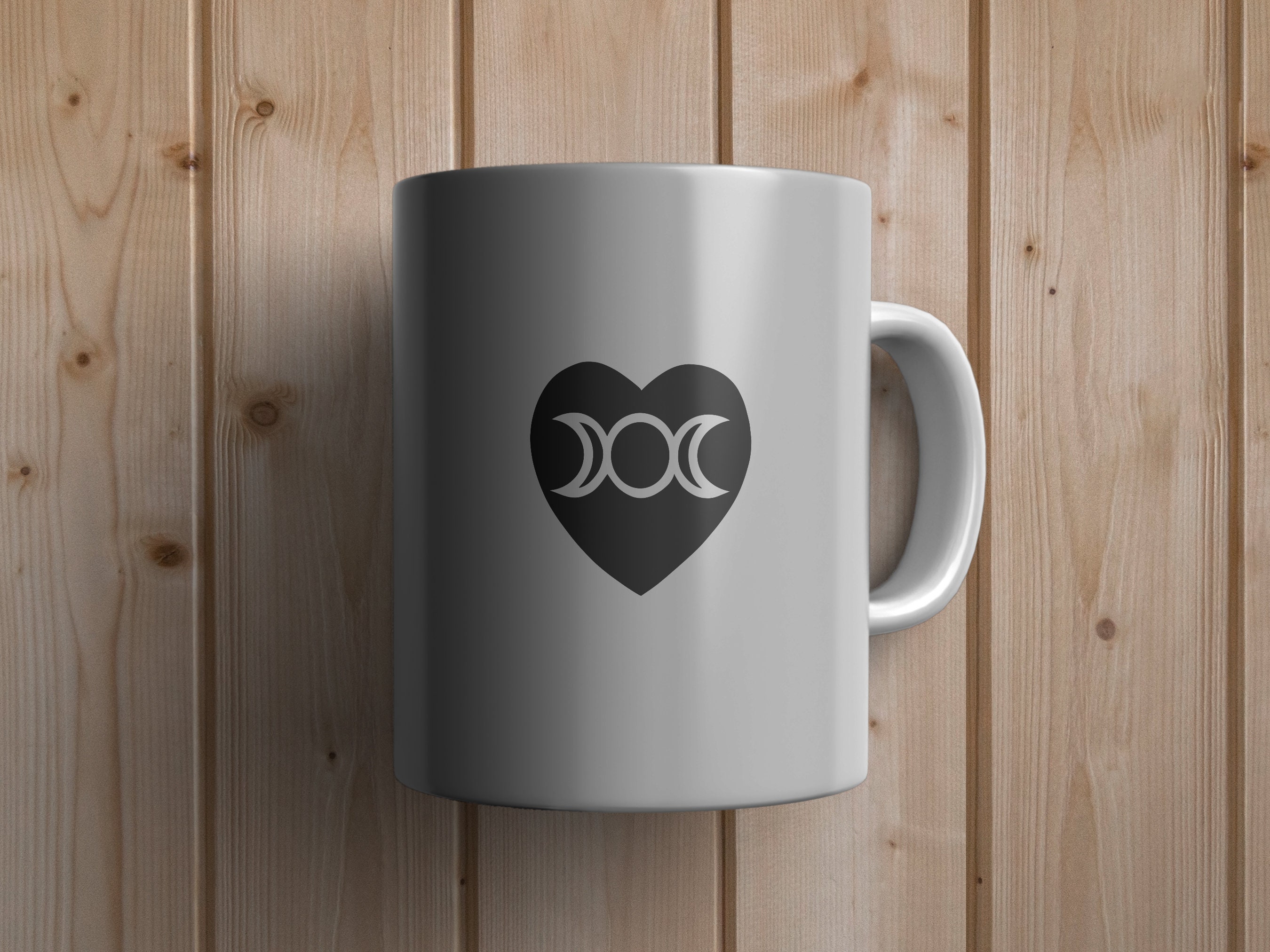 Moon Heart Vector SVG File for Cricut Digital Download - Etsy