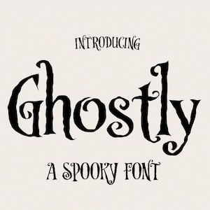 Ghostly Font OTF - Etsy
