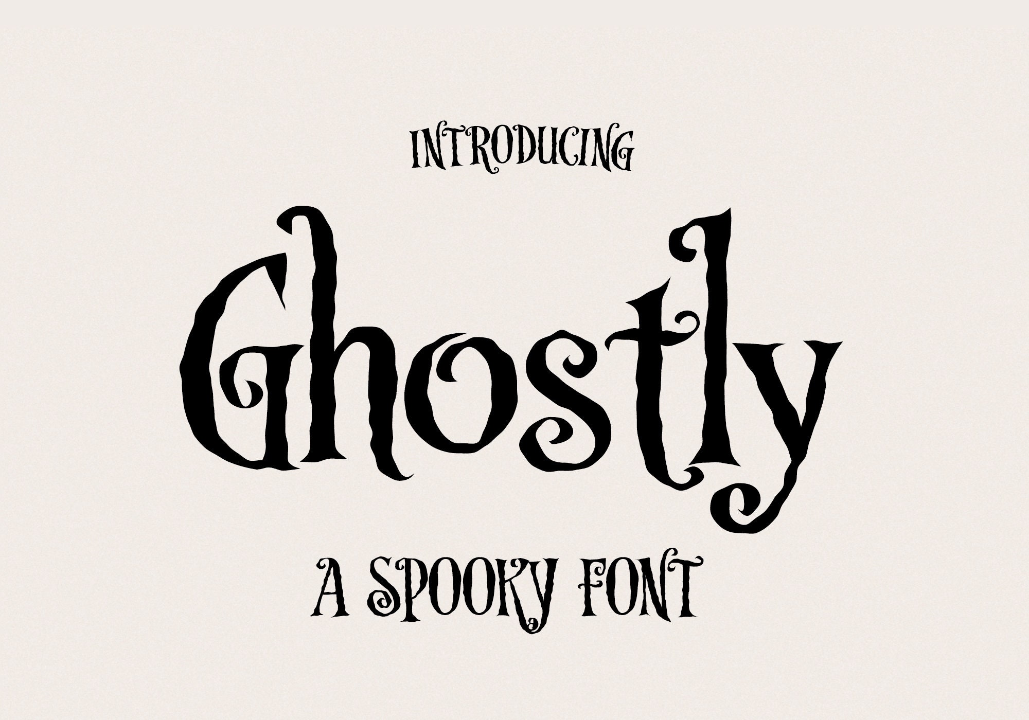 Ghostly Font OTF - Etsy