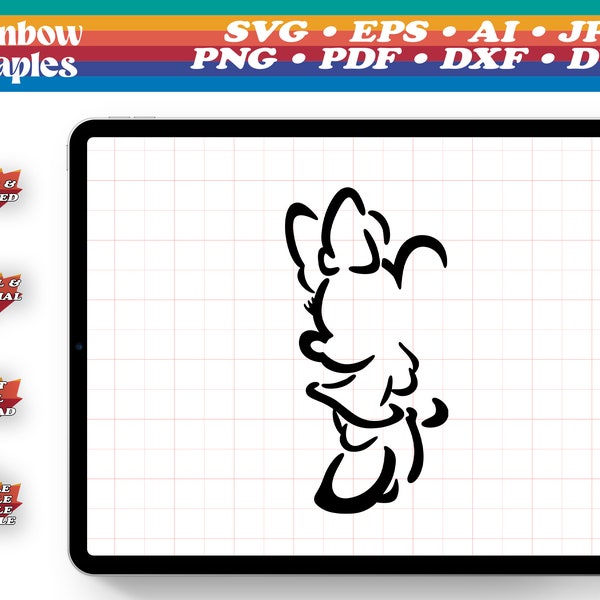 Minnie Shadow Jpeg - Etsy