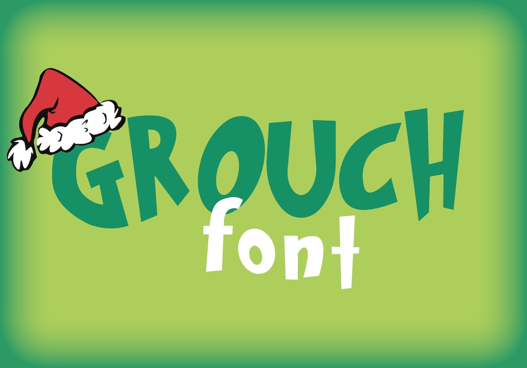 Grouch Font OTF and SVG - Etsy