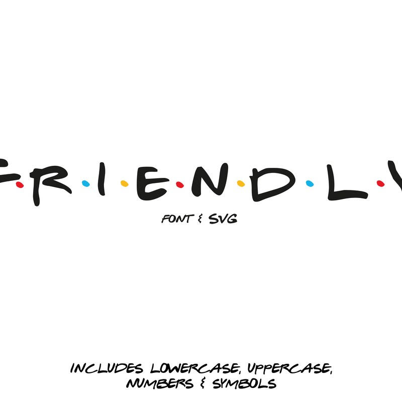 Friends Font - Etsy