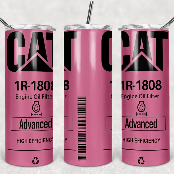 Cat Oil Filter Sublimation Design - Etsy