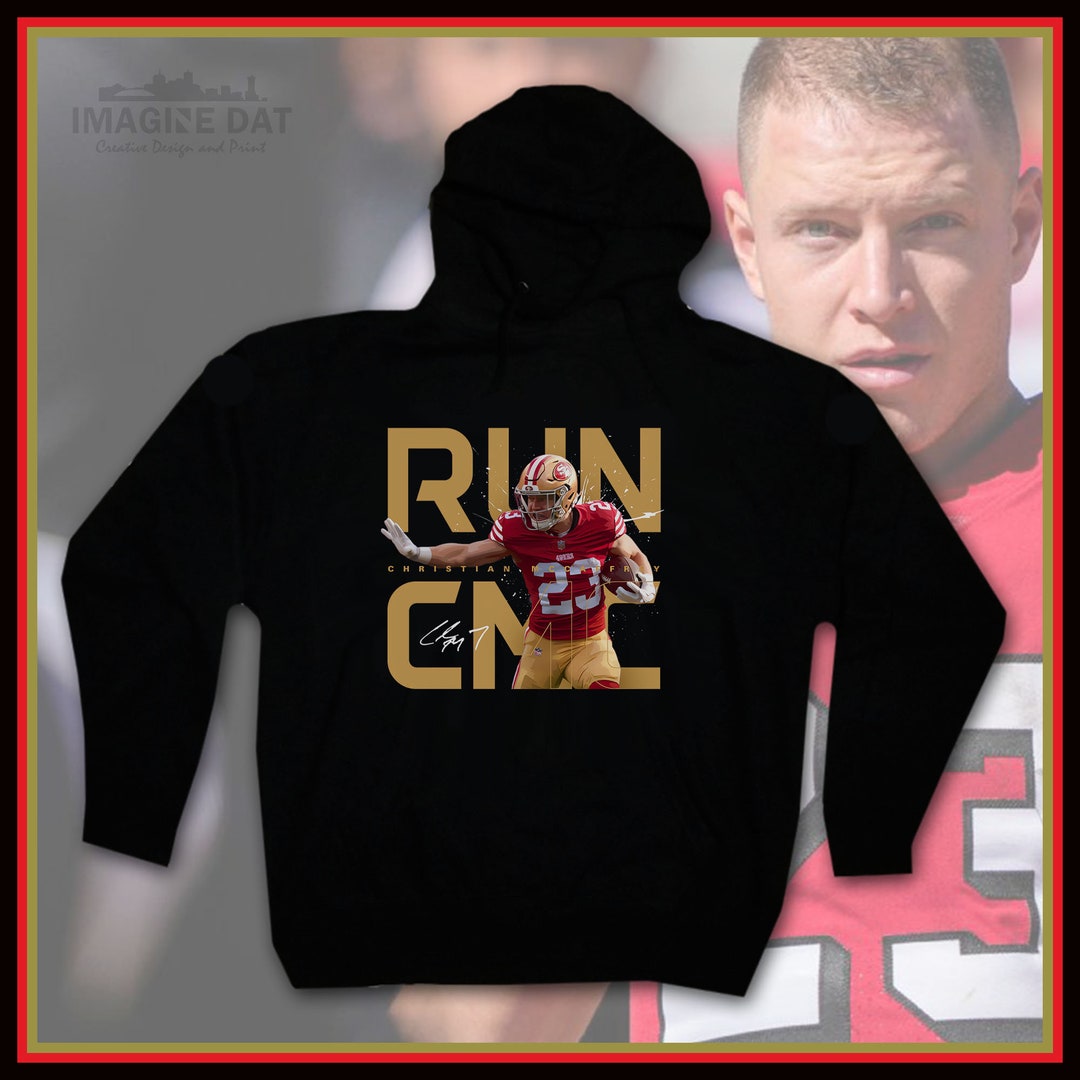 Christian Mccaffrey 'RUN CMC' DTF Black Hoodie #1 (unisex) - Etsy
