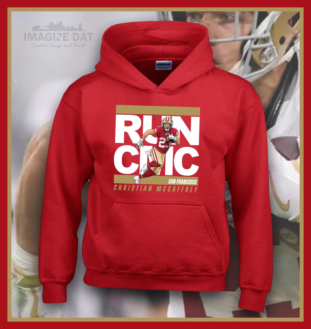 Christian Mccaffrey 'RUN CMC' DTF Red Hoodie #1 (unisex) - Etsy