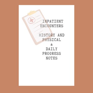 Inpatient History and Physical Template - Etsy