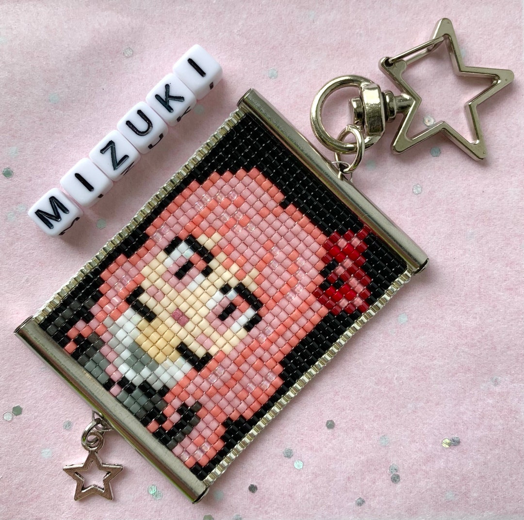 Mizuki Akiyama Project Sekai Beaded Frame Handmade Keychain - Etsy