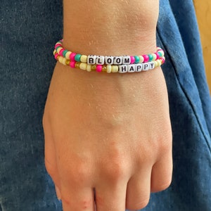 Friendship Bracelets With Encouraging Words! Customizable! - Etsy