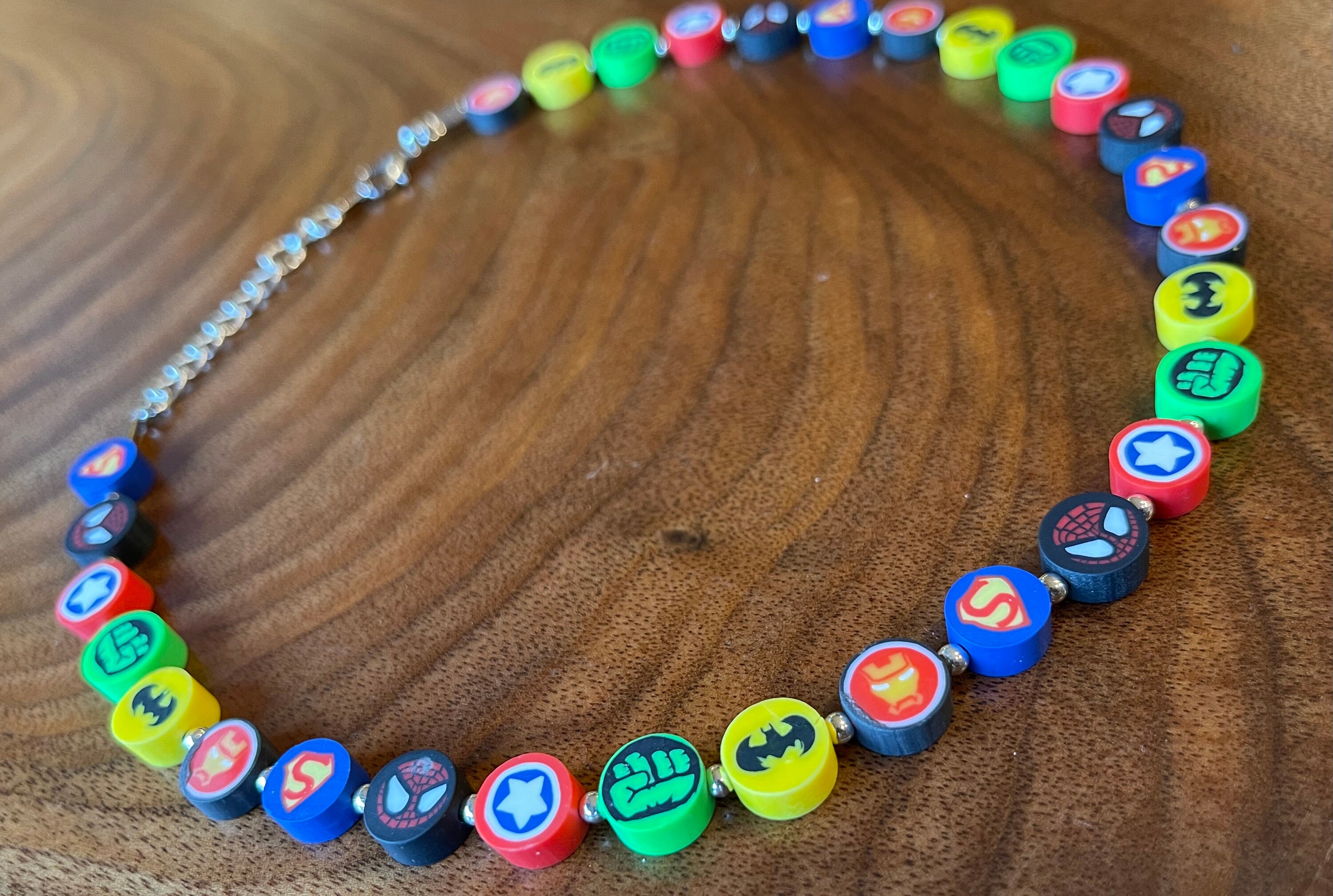 Super Hero/marvel DC Style Polymer Clay Choker Style - Etsy