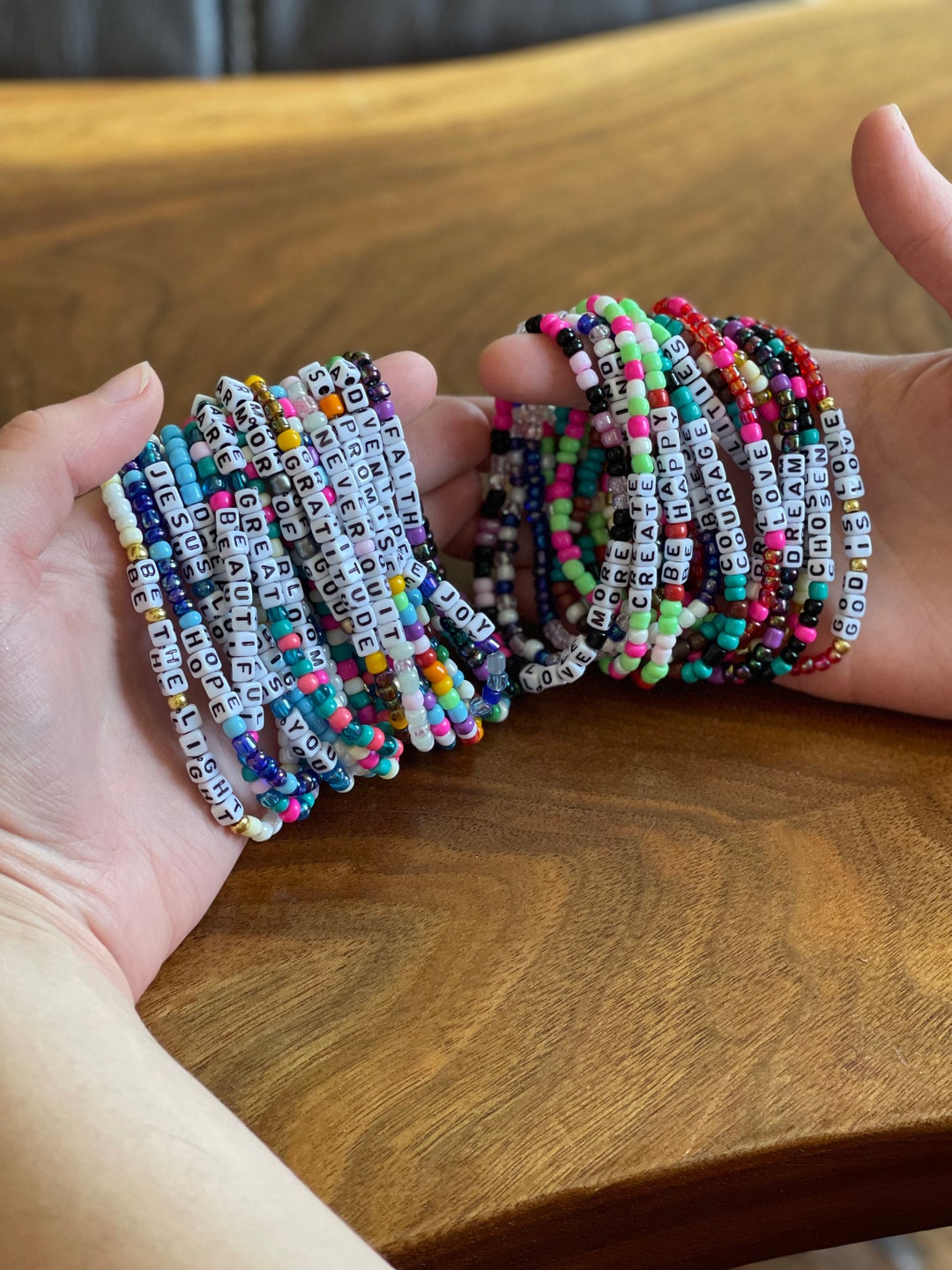 Friendship Bracelets With Encouraging Words! Customizable! - Etsy