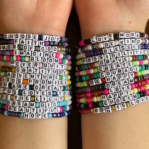 Friendship Bracelets With Encouraging Words! Customizable! - Etsy