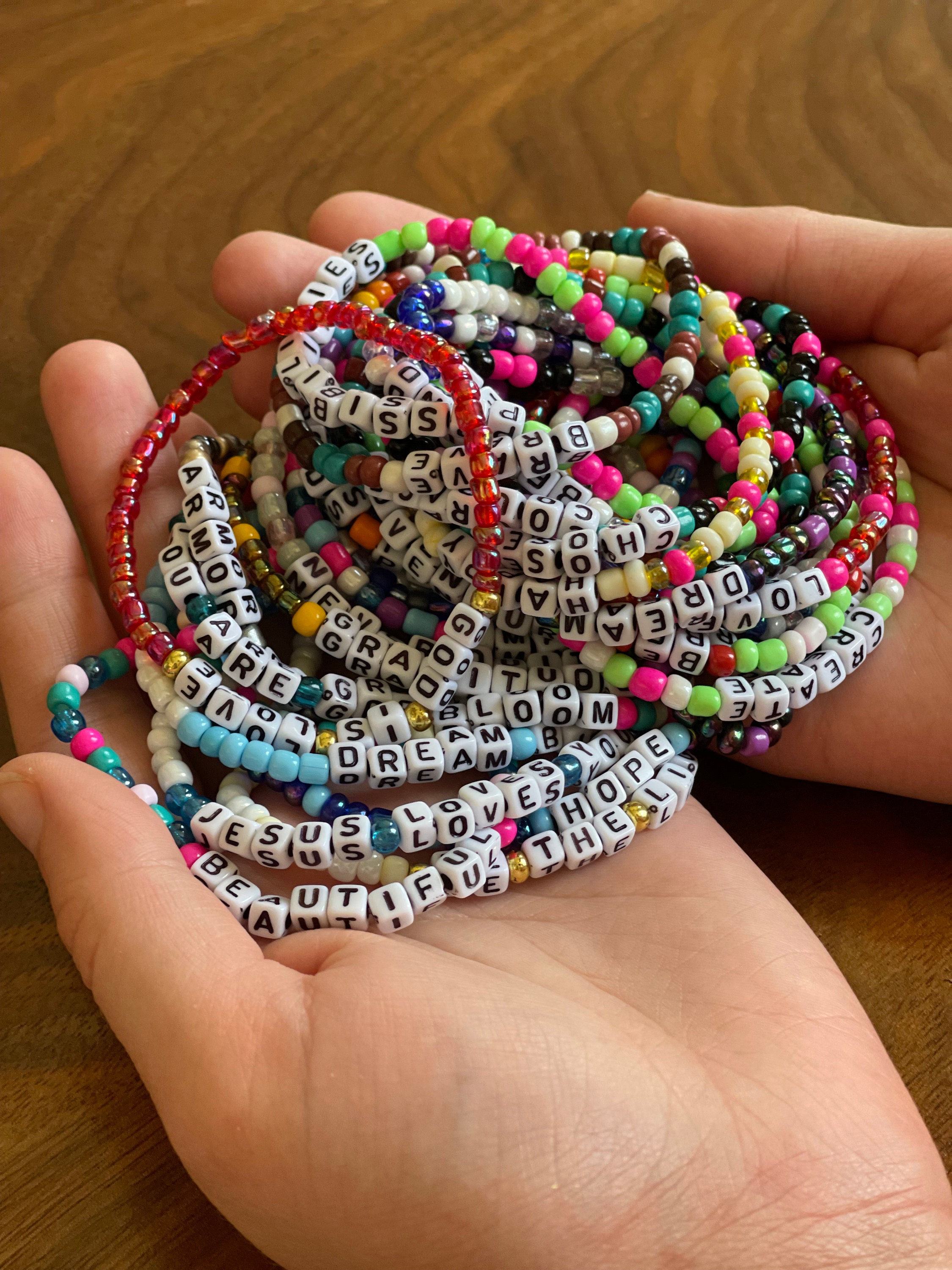 Friendship Bracelets With Encouraging Words! Customizable! - Etsy