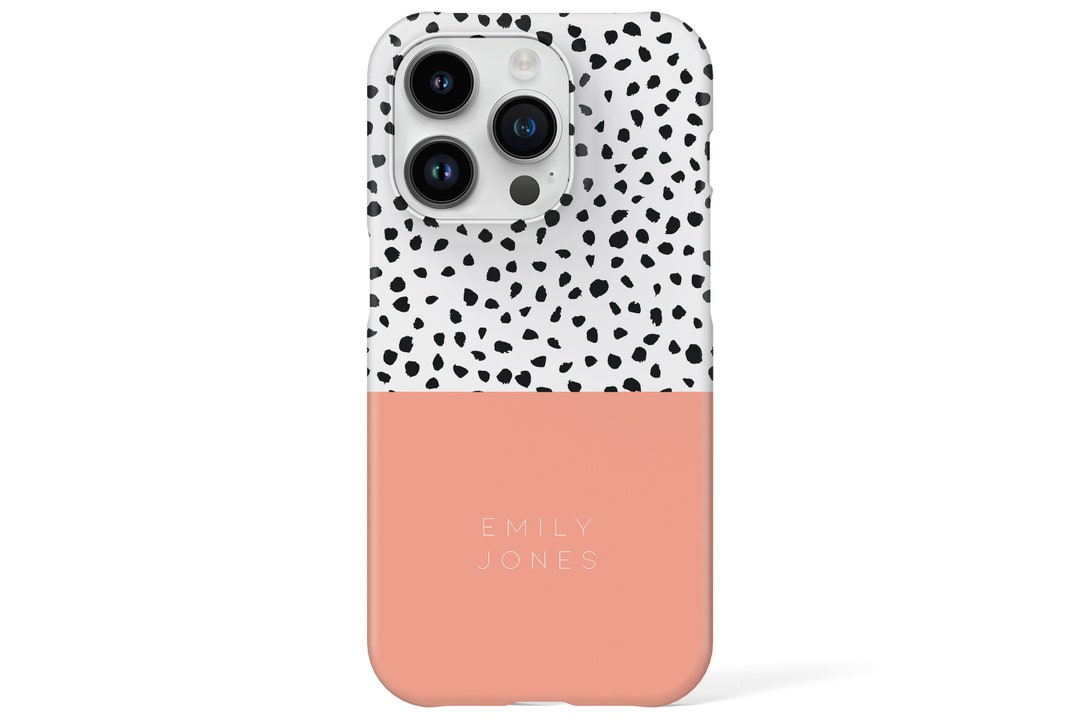 DOTTY NAME Coral Phone Case | iPhone 14 Case, iPhone 13 Case, iPhone 12 ...