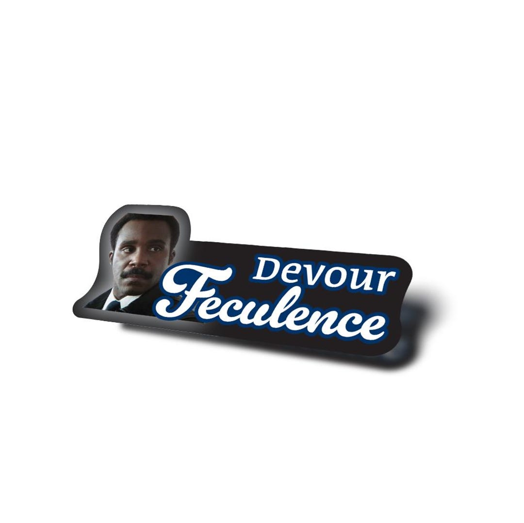 Mr. Milchick "devour Feculence" Severance Sticker for Laptop, Car ...