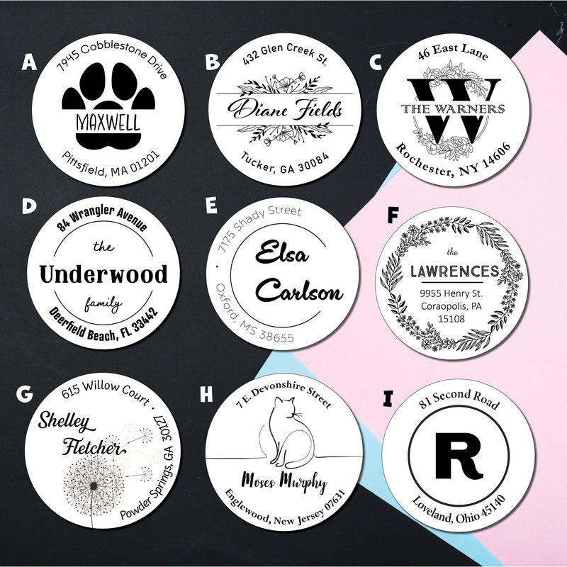 Name and Address Labels - Etsy