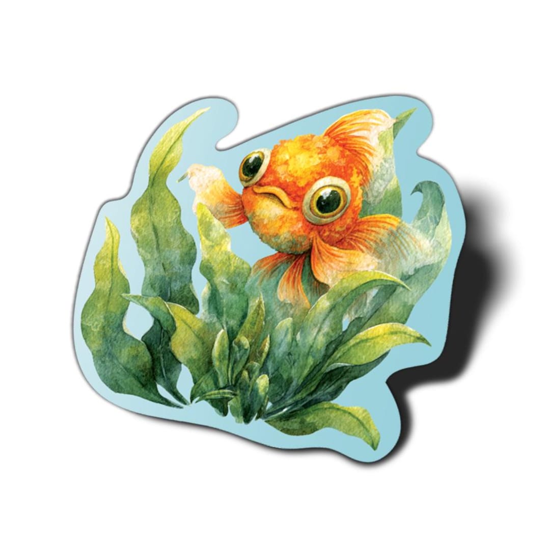 Goldfish Sticker Vinyl Waterproof Decal - Etsy
