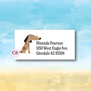 Dog & Cat Cute Return Address Labels Envelope Stickers - Etsy