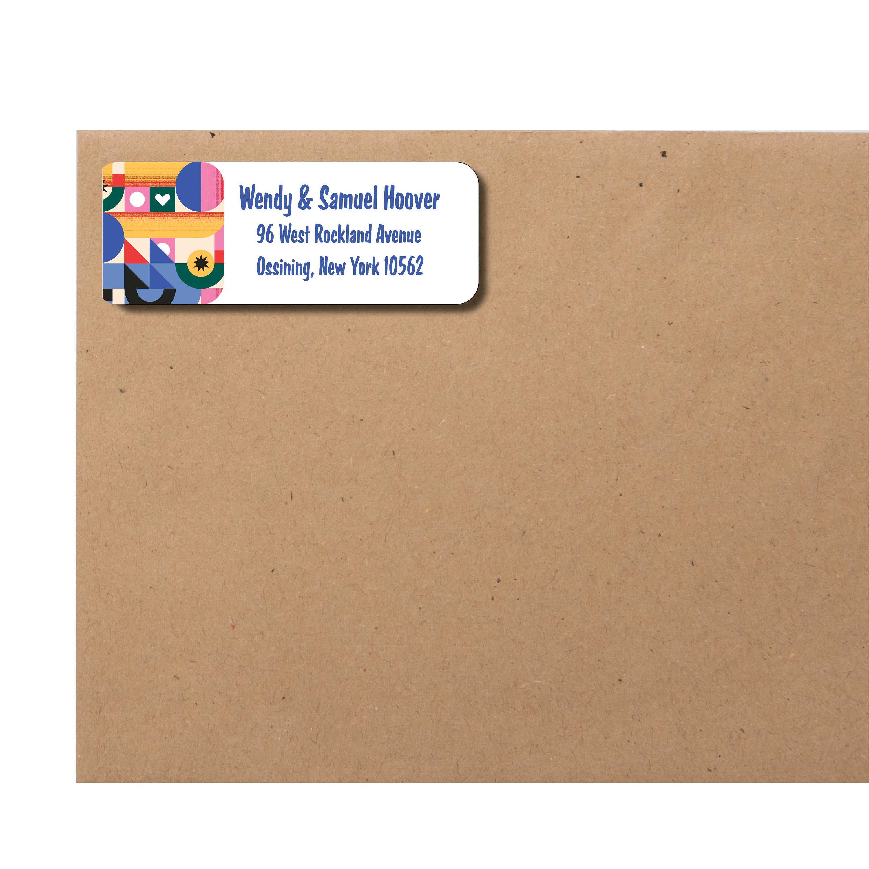 Mid Century Modern Return Address Stickers: Custom Envelope Labels - Etsy