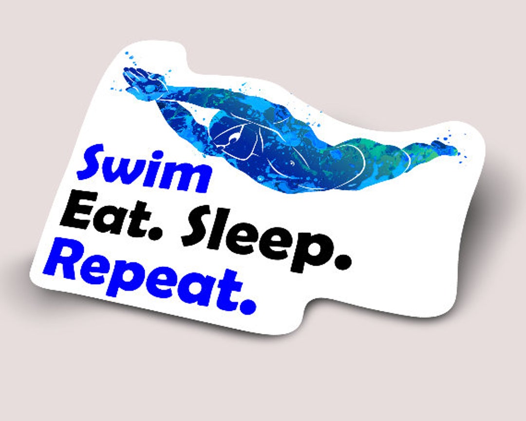 Swimmer Swimming Athlete Die Cut Sticker for Car, Laptop - Etsy