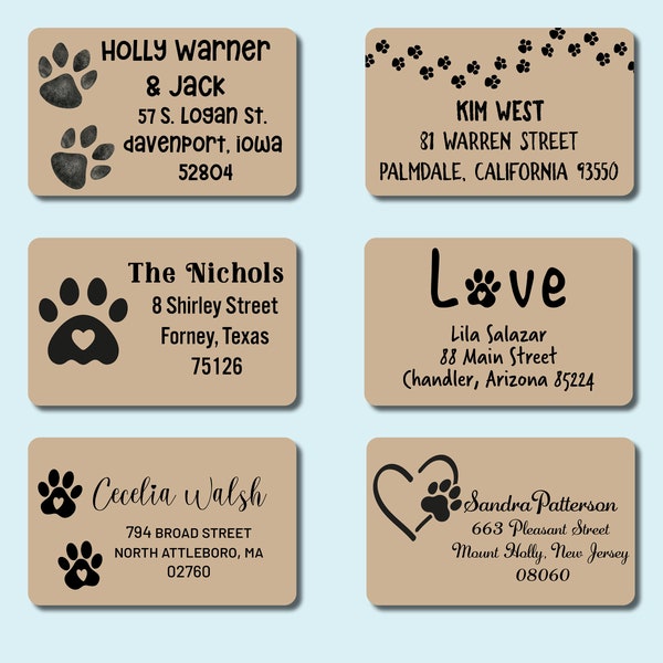 Dog Labels - Etsy